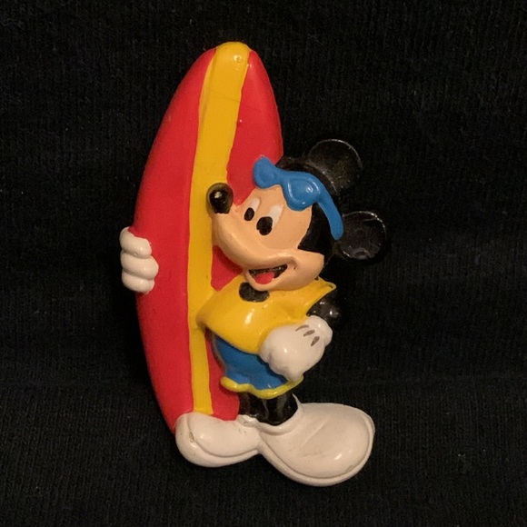 Disney | Jewelry | Vintage Mickey Mouse Surfer Surf Board Pin | Poshmark